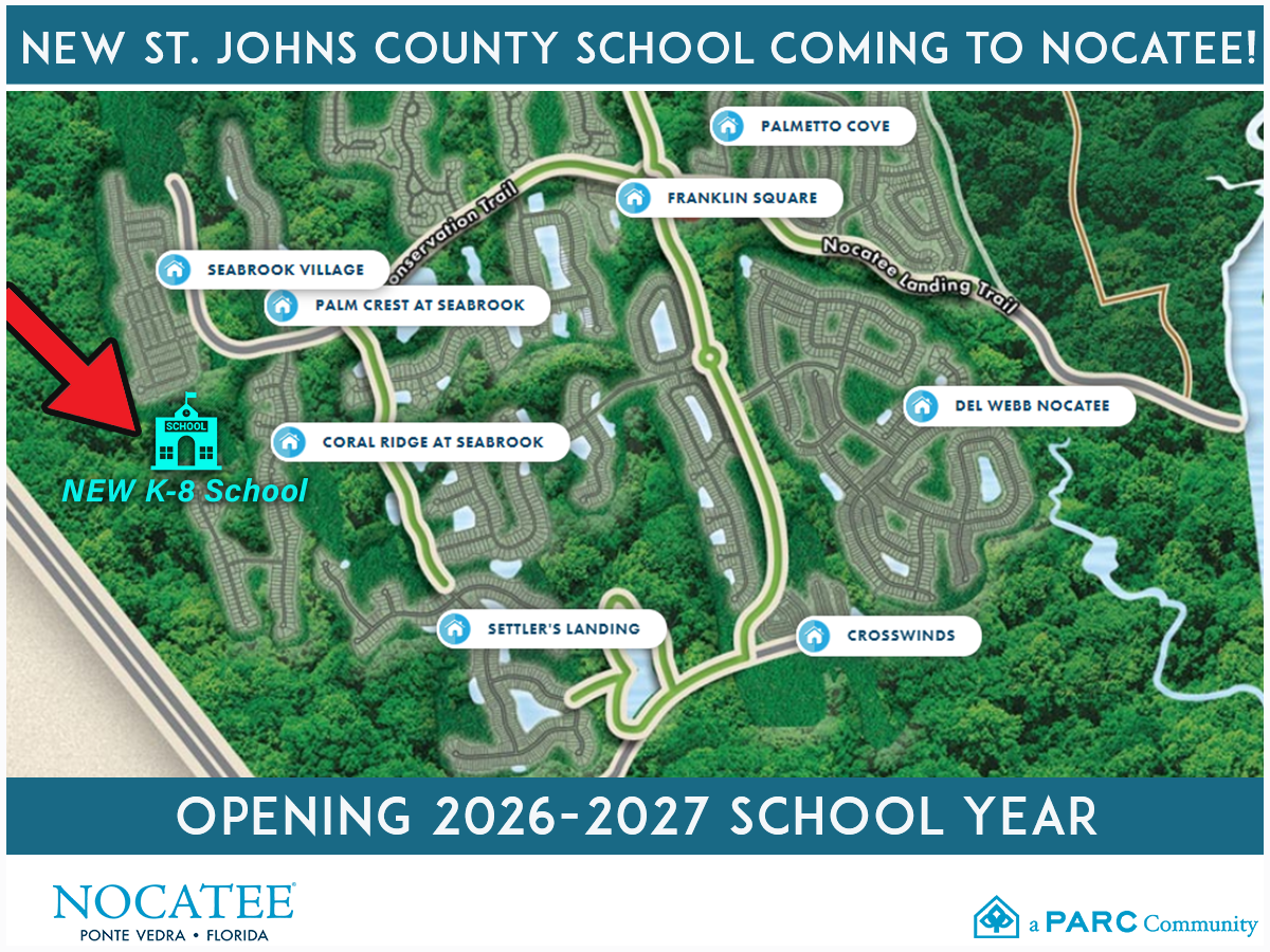 St. Johns County Announces New K-8 School Coming to Nocatee in 2026